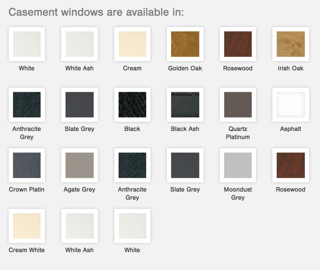 windows-colours - Conservatory Show Sites LTD
